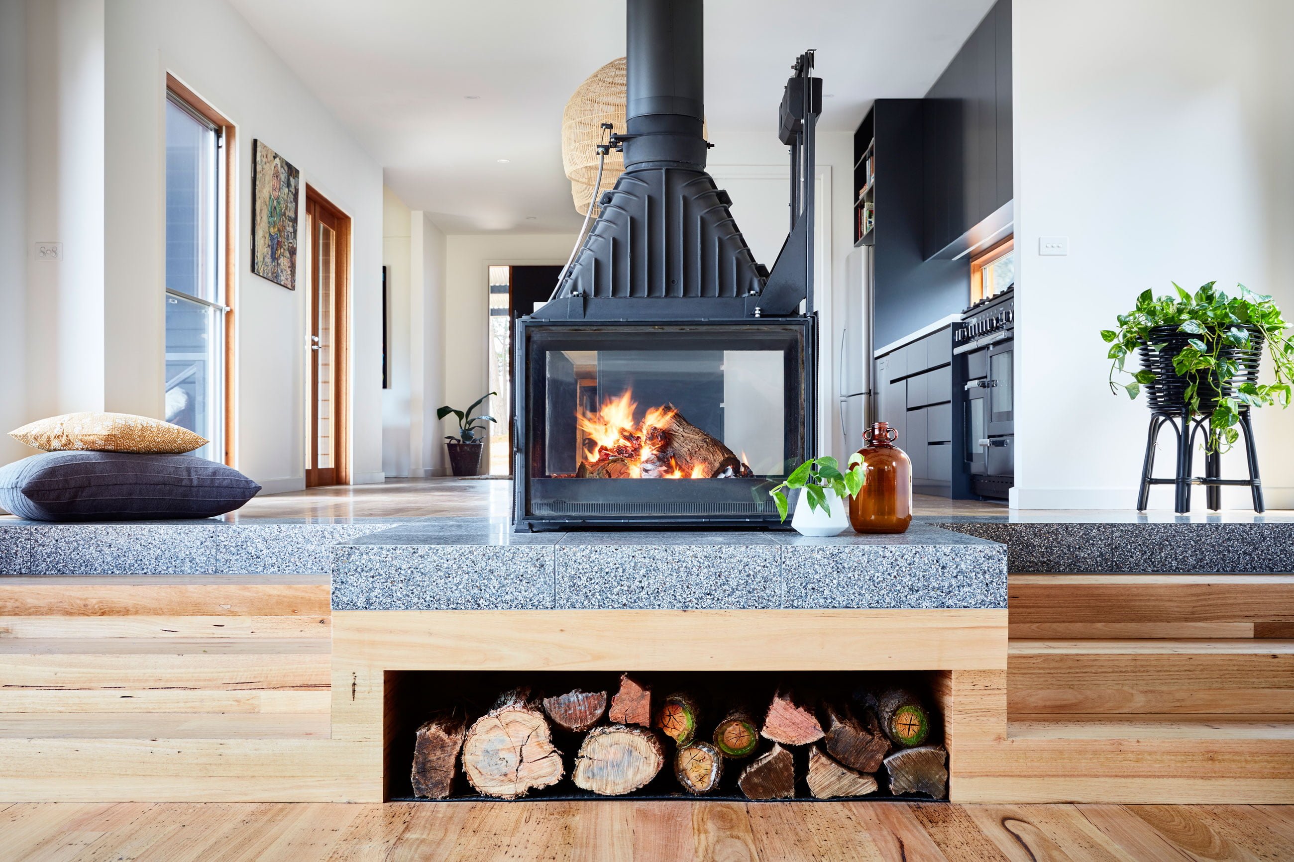 How to design Fireplace joinery for winter comfort | Balnei & Colina ...